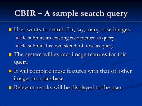 Ppt Image Retrieval By Content Cbir Powerpoint Presentation Free