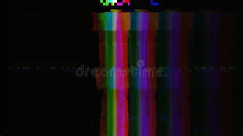 Digital Signal Showing Interference And Distortion Stock Footage