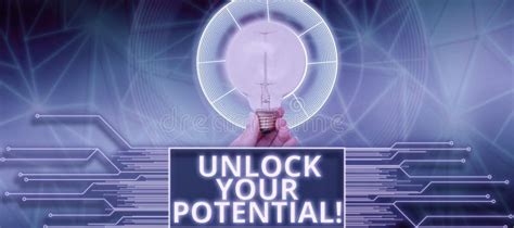 Inspiration Showing Sign Unlock Your Potential Concept Meaning Mentor