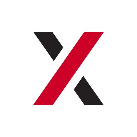 Red Black X Icon Logo Design Vector Isolated On White Background 11477235 Vector Art At Vecteezy