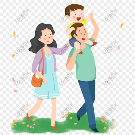 Lovepik401327658 גרפיקהתמונה חינם ציור מצויר משפחה שלושה