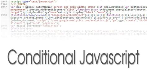 Cara Memakai Conditional Javascript Kompor Ajaib