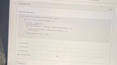 solved name this algorithm public static int