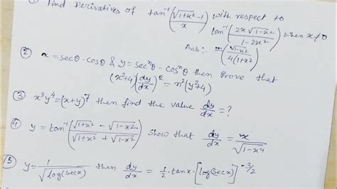 Derivatives Full Chapters Class 12 Cbsc Class 12 Maths Solutions