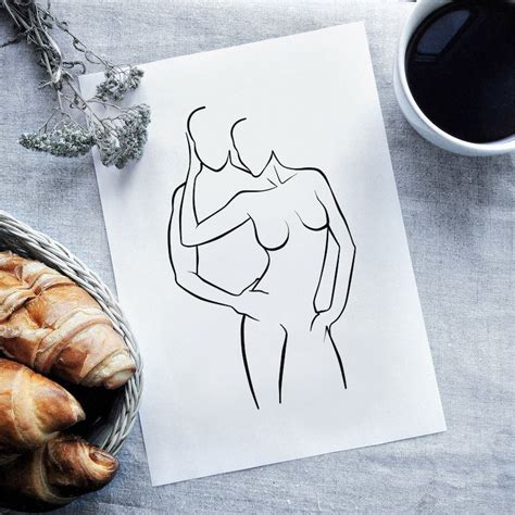 Line Art Lady Print Artofit