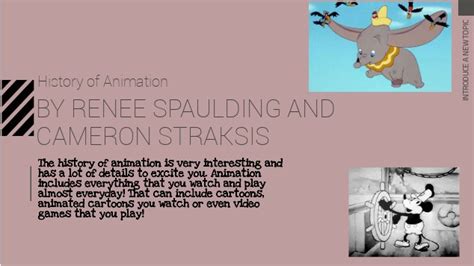 History Of Animation By Renee Spaulding At Emaze Presentation