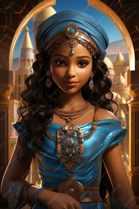 Premium Ai Image Princess Cartoon Illustration