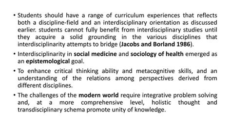 Interdisciplinarycurriculum Pptx Educational Assessment Education