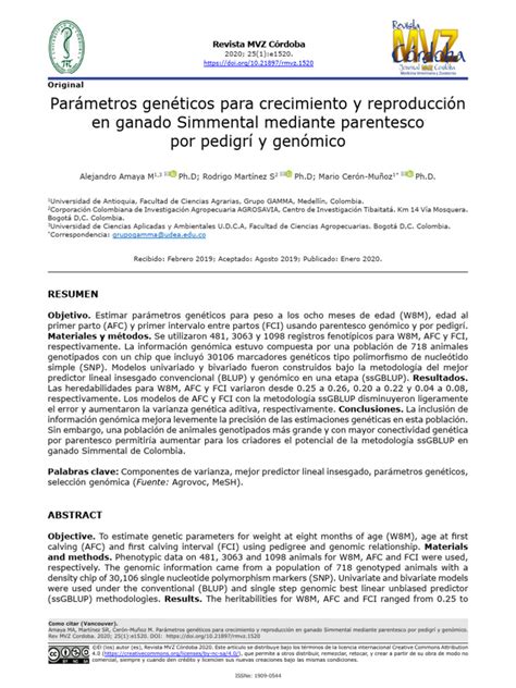 Genetic Parameters For Growth And Reproduction In Pdf Polimorfismo