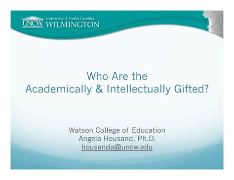 Who Are The Academically And Intellectually Ted Pdf