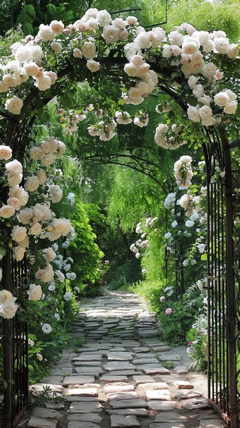 Free Rose Archway Entrance Image Rose Archway Garden Download At