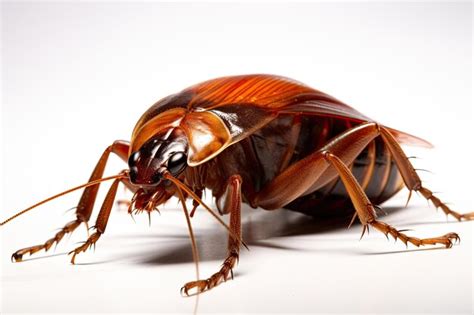 Premium Ai Image A Cockroach Isolated On White Background Cockroach Generative Ai