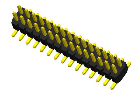 Row Pin Header Connector Single Plastics SMT Type Pcb Pin Connector Mm