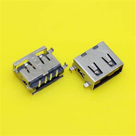 US 165 USB 2 0 4Pin AF Bend Pin USB Female Jacks Socket For Desktop Laptop PC Phone Charger Etc