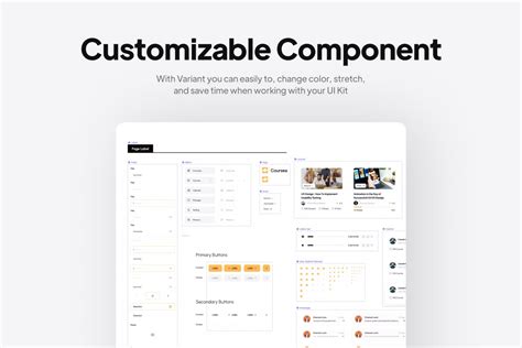 coursea course dashboard ui kit on yellow images creative store 133677