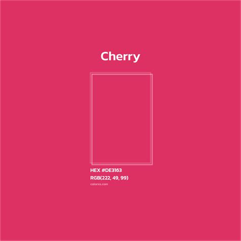 Cherry Red Color Codes The Hex Rgb And Cmyk Values That 59 Off