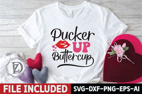 Pucker Up Buttercup Graphic By Design Zone · Creative Fabrica