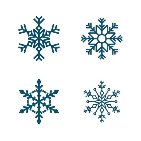 premium vector snowflake element vector flat design