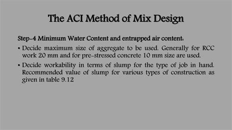 Concrete Mix Design Indian Standard Method At Doug Kristopher Blog