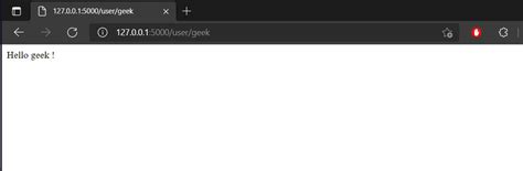 Flask App Routing Geeksforgeeks