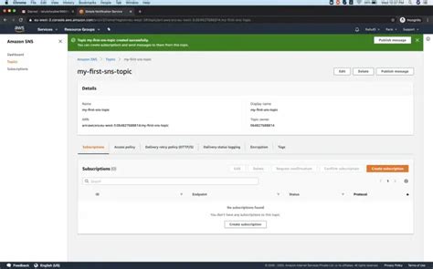 How To Create An SNS Topic And A Subscriber On AWS