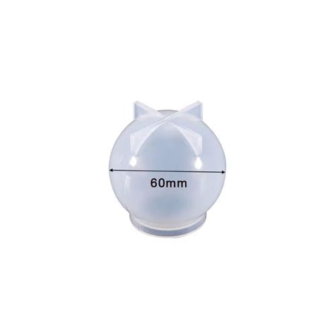 Molde De Silicone Para Resina Esfera 6cm Realenza Aromas