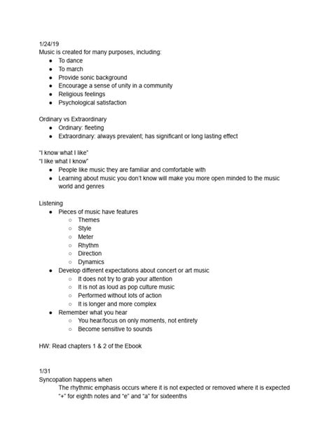 Music 101 Notes Pdf Baroque Music Concerto Music 101 Notes Pdf Baroque Music Concerto