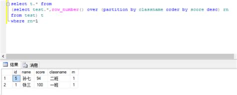 Sqlserver取出每个分组第一条数据sqlserver 分组取第一条记录 Csdn博客