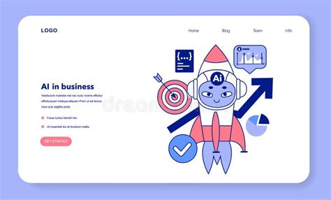 Artificial Intelligence In Business Ai Powered Production Management Stock Vector