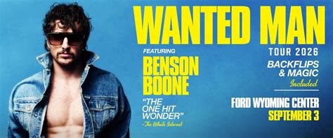 Benson Boone Ford Wyoming Center