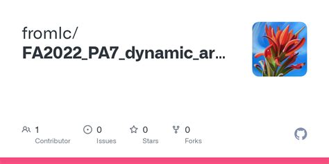 Github Fromlcfa2022pa7dynamicarrayallocation
