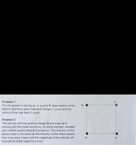 solved problem 1 for the system in the figure in a point p