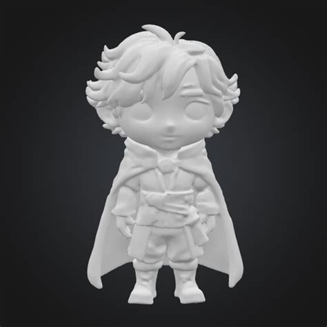 3d File Chibi Halfling Adventurer Miniature 🎲 ・3d Printing Design To