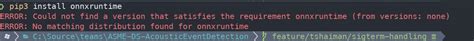 Could Not Install Onnxruntime Using Pip Install On Windows 10 · Issue 7624 · Microsoft