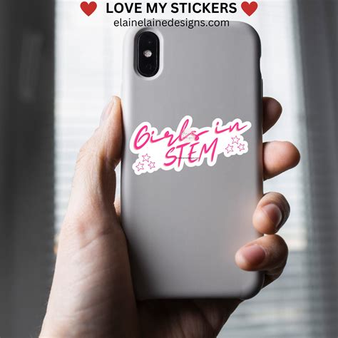 Stem Sticker Girls In Stem Women In Stem Stem Heart Science