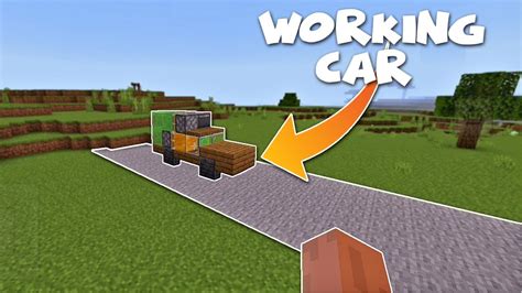 How To Build Working Car In Minecraft Youtube