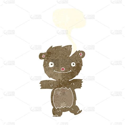 带泡泡的卡通泰迪熊