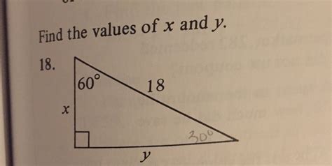 Solved Find The Values Of X And Y Chegg Com