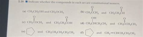 Solved Problem 212 Which Cycloalkanes Show Cis Trans