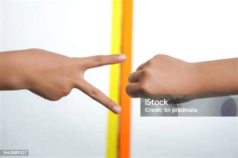 Hands Playing Rock Paper Scissors Game Rock Paper Scissors Game Process