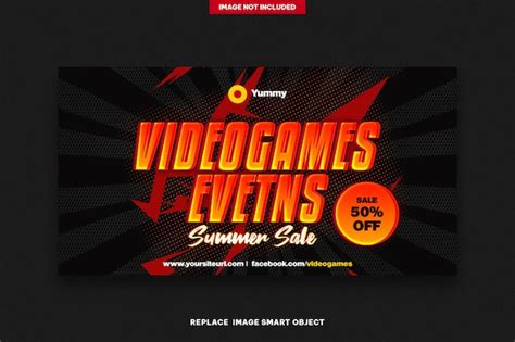 premium psd games banners fb newsfeed