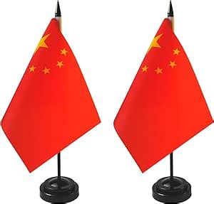 2 Pack China Desk Flags Chinesetable Flag Chinese