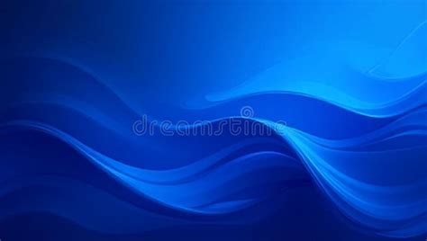 Gradient Blue Abstract Background With A Soft Curve And Smooth Lighting