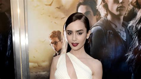 Fashion Spotlight Lily Collins Sexy Edgy Mortal Look