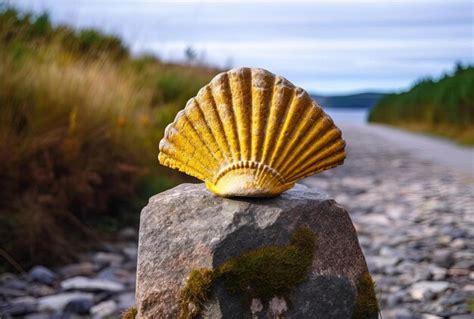 Premium Ai Image Yellow Scallop Shell