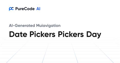 build great muiavigation date pickers pickers day components faster