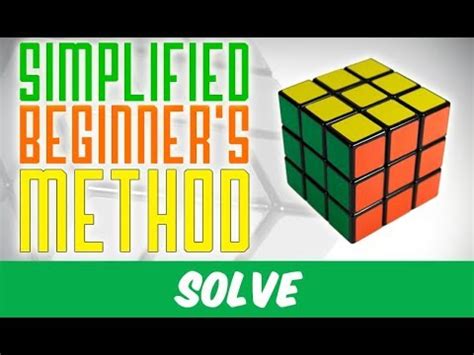The Simplified Beginners Method For The Rubiks Cube 4 Algorithms