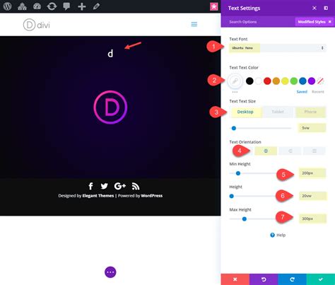 cómo crear diseños de texto curvo en divi shopihunter