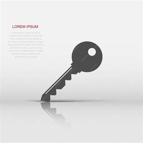 Premium Vector Key Icon In Flat Style Password Vector Illustration On White Isolated