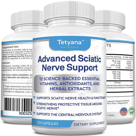 Advanced Sciatic Nerve Support Relief Alpha Lipoic Acid Vitamin Benfotiamine 12 In 1